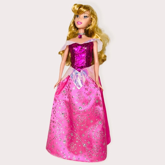 Mattel | Toys | Vintage 999 Barbie Disney Princess Aurora Pink Glitter ...
